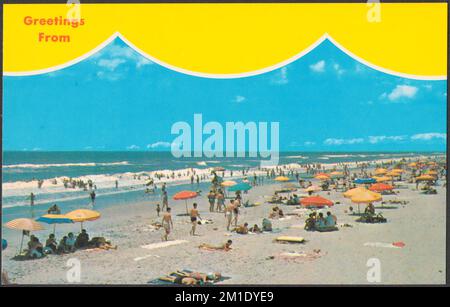 Greetings from , Beaches, Tichnor Brothers Collection, postcards of the ...