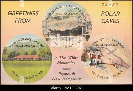 Greetings from polar caves in the White Mountains near Plymouth New ...