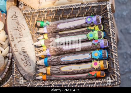 Color pencil made from real stick wood Stock Photo - Alamy