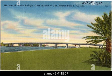 Herman B. Fultz Bridge, over Haulover Cut, Miami Beach, Florida ...