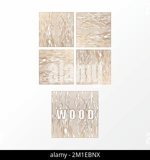 Wood and timber texture symbol logo illustration Stock Vector Image ...