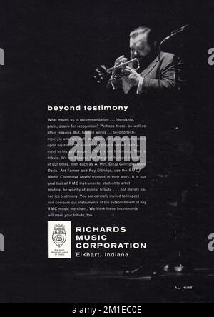An ad from a 1961 music magazine featuring jazz bassist Red Mitchell ...