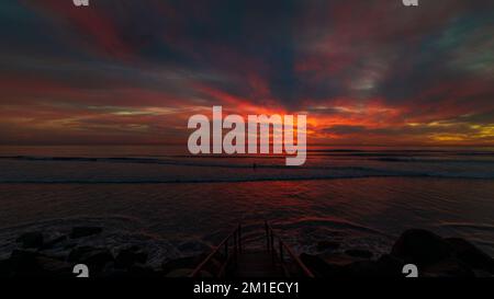 Dramatic sunset with fantastic colors Stock Photo - Alamy