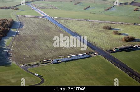 Aerial view, former military base of the British Army of the Rhine, JHQ ...