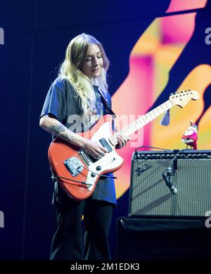 Hester Chambers of Wet Leg performs live at Days Coca Cola Festival in ...