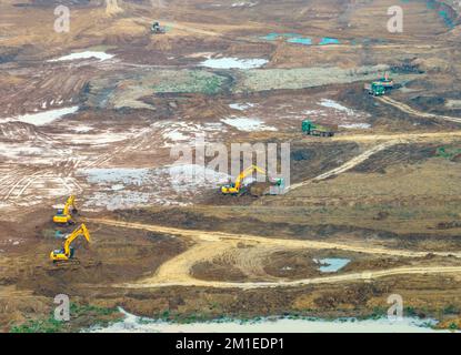HUAI'AN, CHINA - DECEMBER 11, 2022 - The construction site of the ...