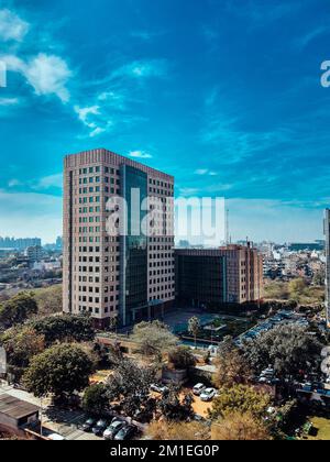 Gurgaon, India - Global Business Park Buildings and offices Stock Photo ...