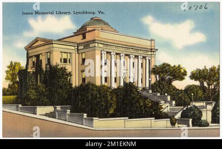 Jones Memorial Library, Lynchburg, Va. , Public libraries, Tichnor ...