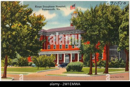 Kings Daughters Hospital, Portsmouth, Va. , Hospitals, Tichnor Brothers ...