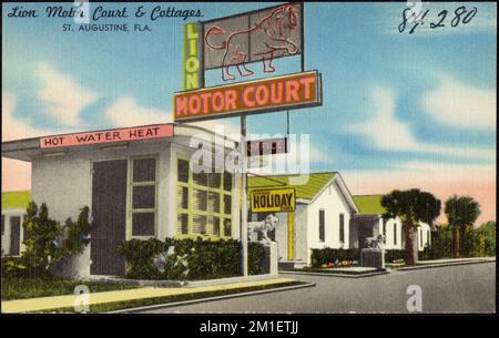 Lion Motor Court & Cottages, St. Augustine, Florida , Motels, Tichnor ...