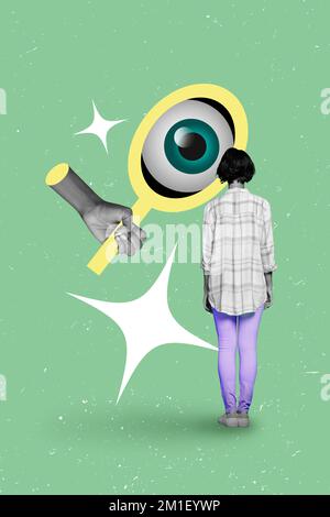 Creative photo magazine comics collage of funky young guy dancing ...