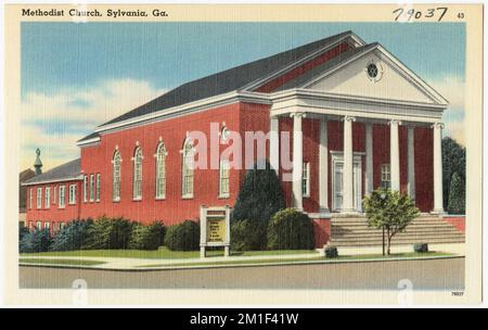 Methodist Church, Sylvania, Ga. , Churches, Tichnor Brothers Collection ...