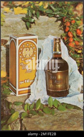 Vintage label for a bottle of 'Old 1889 Brand, Kentucky Straight ...