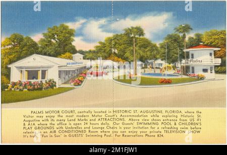 Palms Motor Court , Motels, Tichnor Brothers Collection, postcards of ...