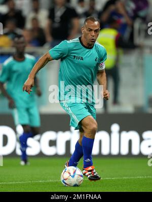 Team A's Cafu during a Workers and FIFA Legends Match at the Al Thumama ...