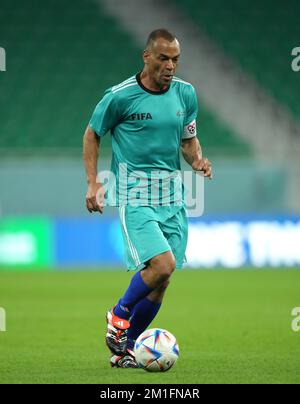 Team A's Cafu during a Workers and FIFA Legends Match at the Al Thumama ...
