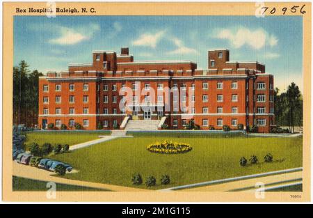 Rex Hospital, Raleigh, N. C. , Hospitals, Tichnor Brothers Collection ...