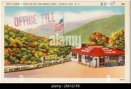 Rip's Lookout Point on Rip Van Winkle Trail, Catskill Mts., N. Y ...