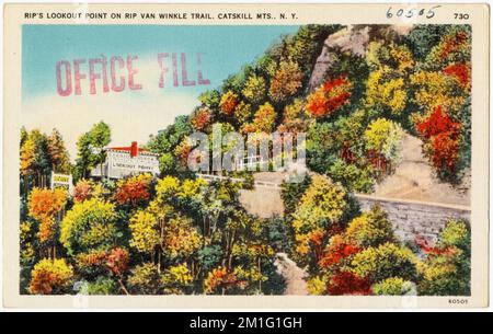 Rip's Lookout Point on Rip Van Winkle Trail, Catskill Mts., N. Y ...