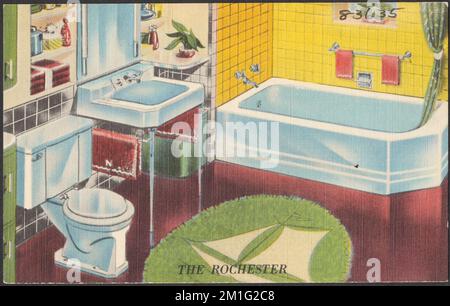 The Rochester , Bathrooms, Tichnor Brothers Collection, postcards of ...