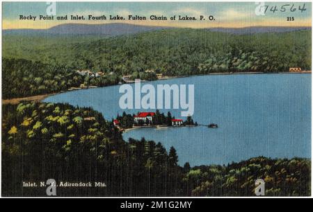 Rocky Point and Inlet, Fourth Lake, Fulton Chain of Lakes, P. O. Inlet ...