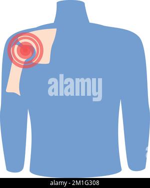 Shoulder arthritis icon cartoon vector. Joint pain. Rheumatoid doctor ...