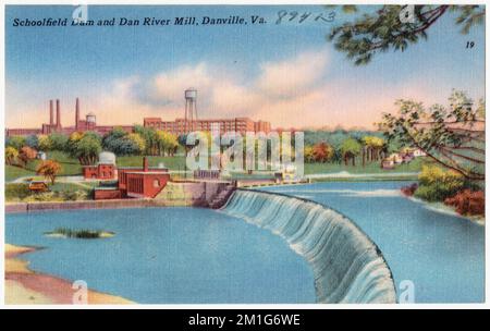 Schoolfield Dam and Dan River Mill, Danville, Va. , Dams, Industrial ...