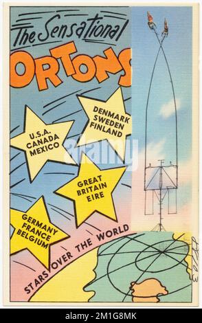 The Sensational Ortons , Tichnor Brothers Collection, postcards of the ...