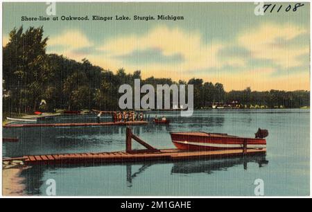 Shore-line at Oakwood, Klinger Lake, Sturgis, Michigan , Lakes & ponds ...