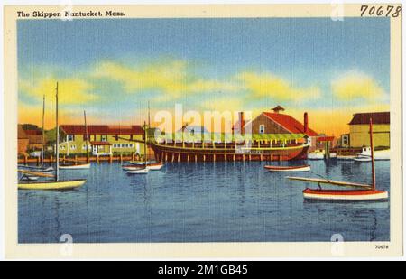 The Skipper, Nantucket, Mass. , Boats, Tichnor Brothers Collection ...