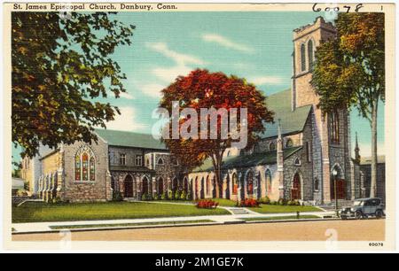 St. James Episcopal Church, Danbury, Conn. , Churches, Tichnor Brothers ...