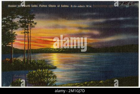 Fourth Lake of the Fulton Chain of Lakes, Adirondack Mts. , Lakes ...