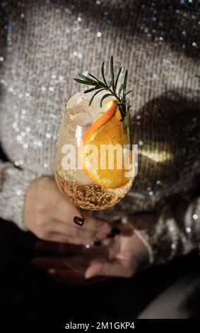 Orange flavored cocktail Stock Photo - Alamy