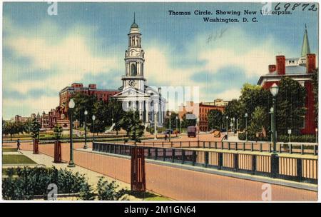 Thomas Circle, Washington, D. C. , Cities & towns, Tichnor Brothers ...