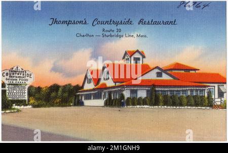 Thompson's Countryside Restaurant, Route 20, Chalrton - Sturbridge Line ...