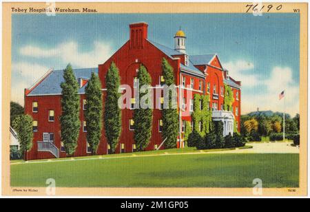 Tobey Hospital, Wareham, Mass. , Hospitals, Tichnor Brothers Collection ...