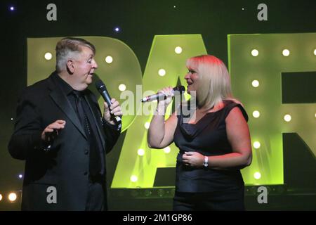 Scottish Comedian Dean Park & his wife Karen Logan entertaining at the ...