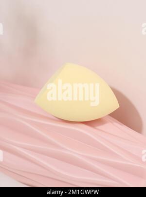 Oval new egg-shaped sponges for cosmetics and foundation Stock Photo ...