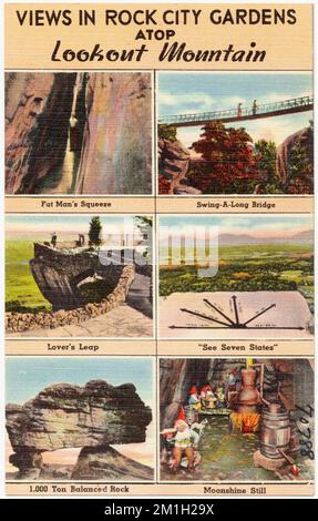 Rock City Gardens atop Lookout Mt. , Tichnor Brothers Collection ...