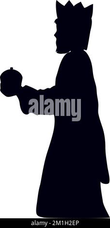 Isolated wise men Nativity character Christmas character Vector Stock ...