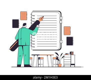 businessman writing in notebook businessman planning on note control ...