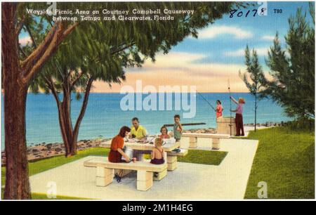 Wayside picnic area on Courtney Campbell Causeway between Tampa and ...