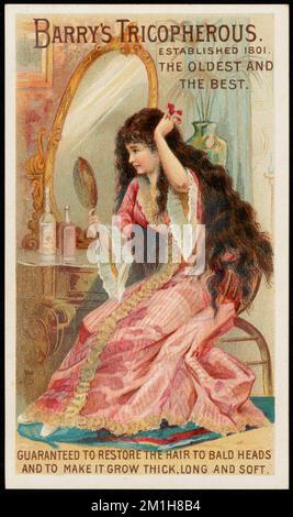 Barry's Tricopherous, established 1801. Guaranteed to restore the hair ...
