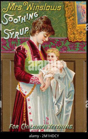 Mrs. Winslow's Soothing Syrup for children teething. , Women, Infants ...