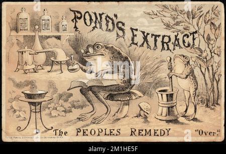Pond's Extract, the people's remedy , Frogs, Animals in human ...
