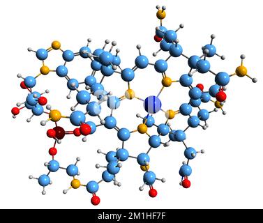 3D image of Potassium cyanide skeletal formula - molecular chemical ...