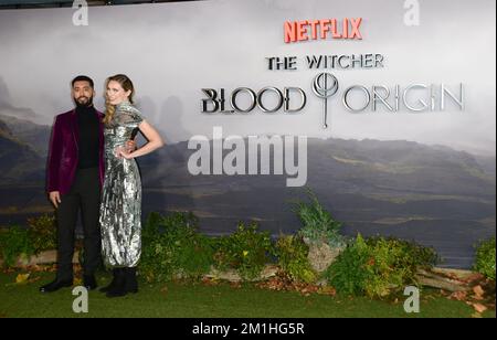 Zach Wyatt and Lizzie Annis, The Witcher: Blood Origin - World Premiere ...