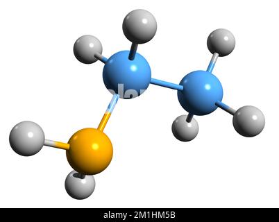 3D image of Methyldopa skeletal formula - molecular chemical structure ...