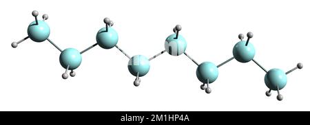 3D image of Silane skeletal formula - molecular chemical structure of ...