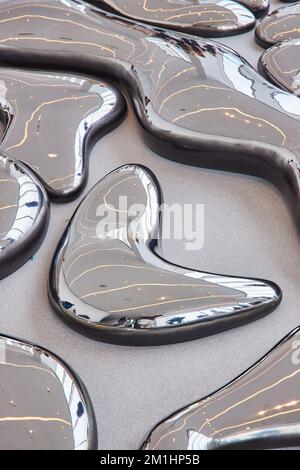 Modern city car black leather door, inside luxury city car photo Stock ...